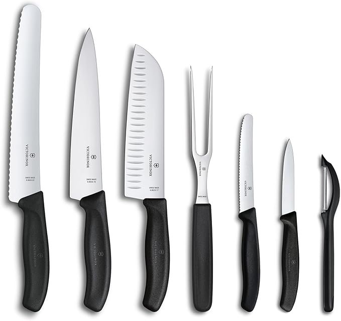 Amazon.com: Victorinox Swiss Classic 7-Piece Knife Set Black: Home ...