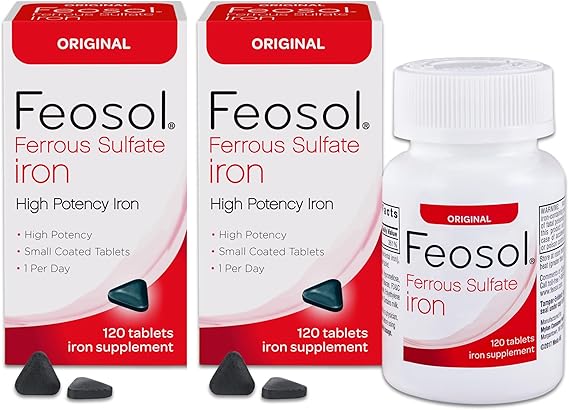 Amazon.com: Feosol Original Iron Supplement Tablets,Non-heme 325mg ...