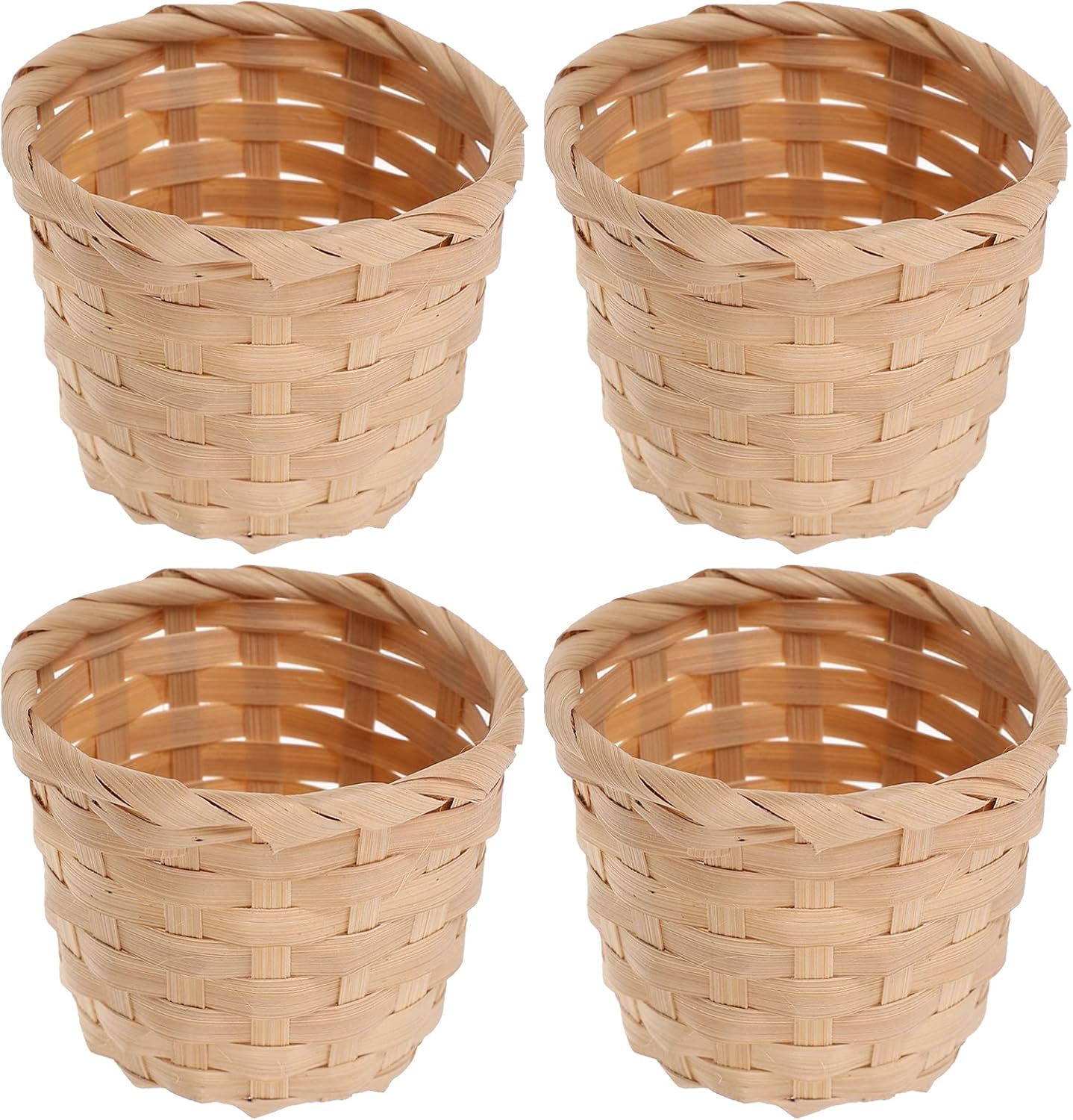Amazon.com: Alipis Fruit Basket Woven Easter Basket Mini Bamboo Woven ...