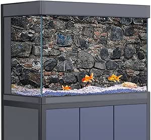 Amazon.com : SB little Aquarium Background Sticker Decoration for 5-55 ...