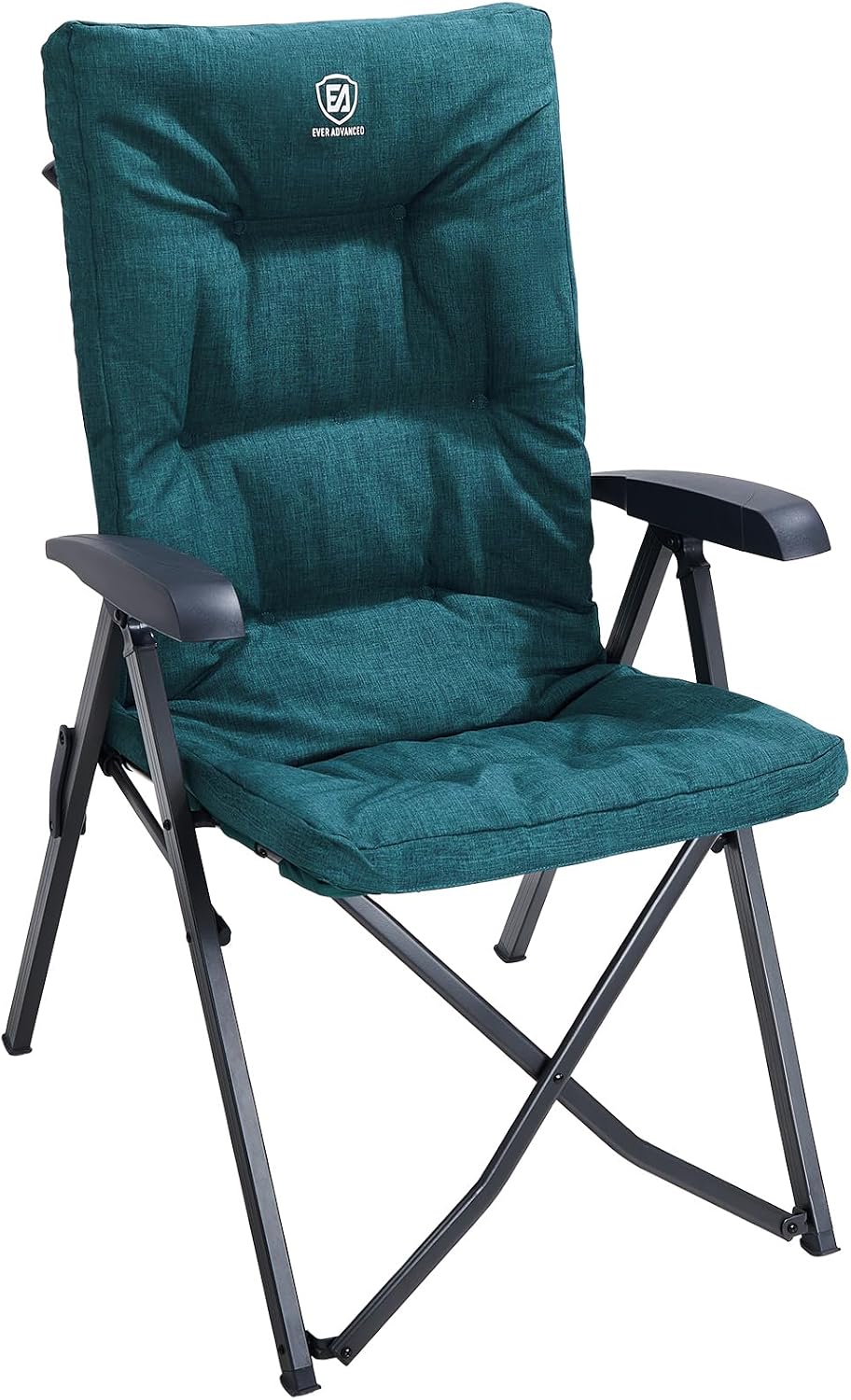 Amazon.com: EVER ADVANCED Folding Camping Recliner Chair Fully Padded ...