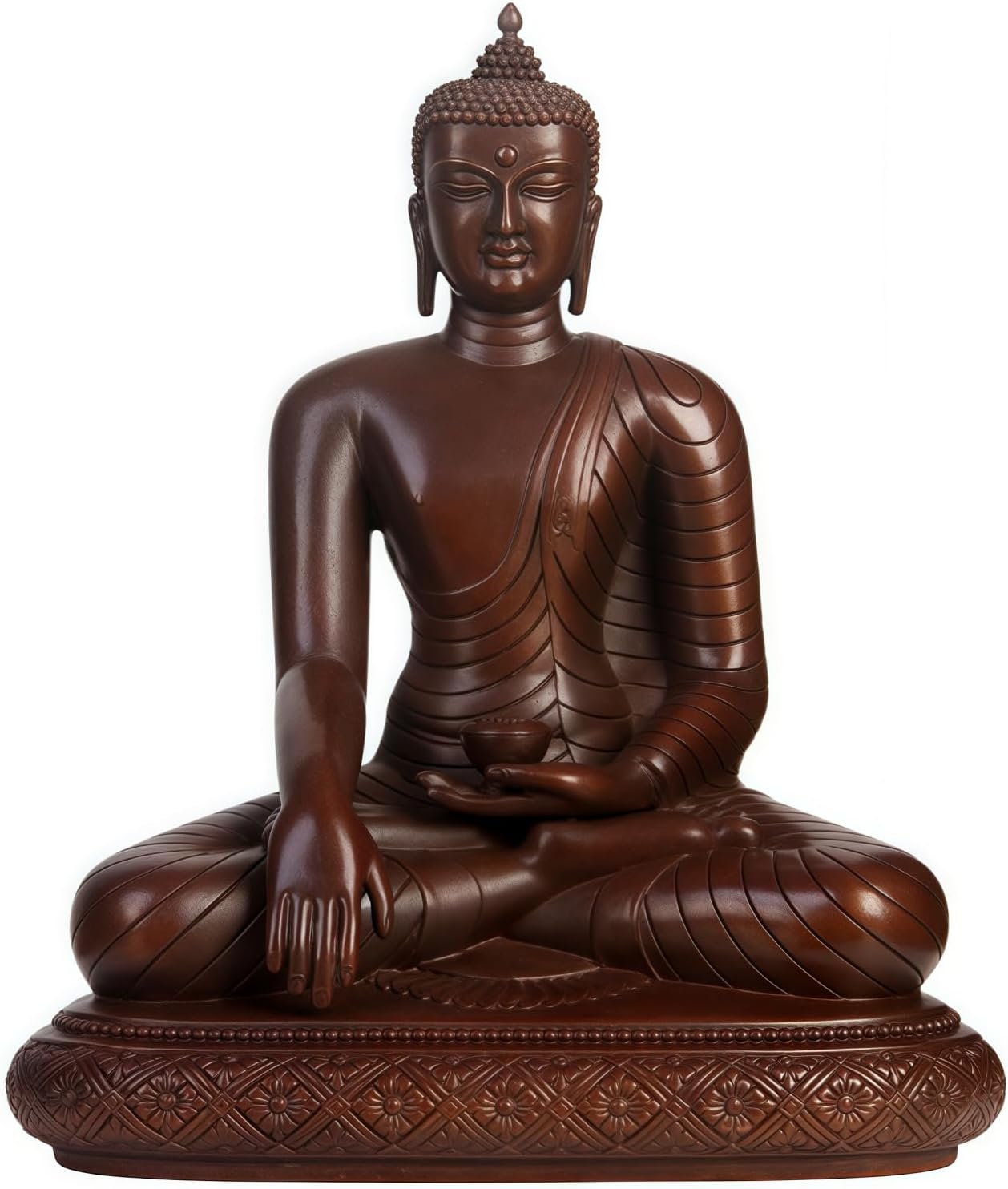Amazon.com: Pure Copper Big Buddha Statues - Meditating Sitting Buddha ...