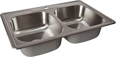 RecPro RV Double Bowl Kitchen Sink | 27" x 16 x 7" | Stainless Steel ...