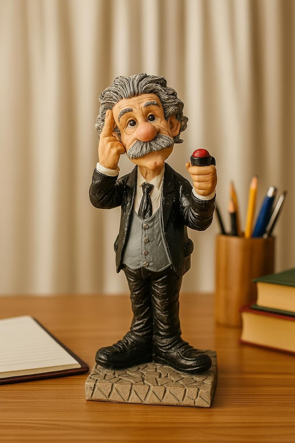 Amazon.com: PARADIGM PICTURES Einstein Figurine for Car Dashboard ...