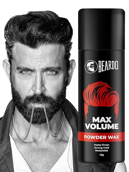 Buy Beardo Max Volume Powder Wax 10 gm | Matte Finish | Strong Hold ...