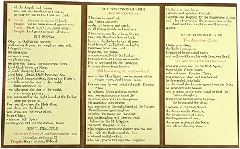 Catholic Mass Prayer Card