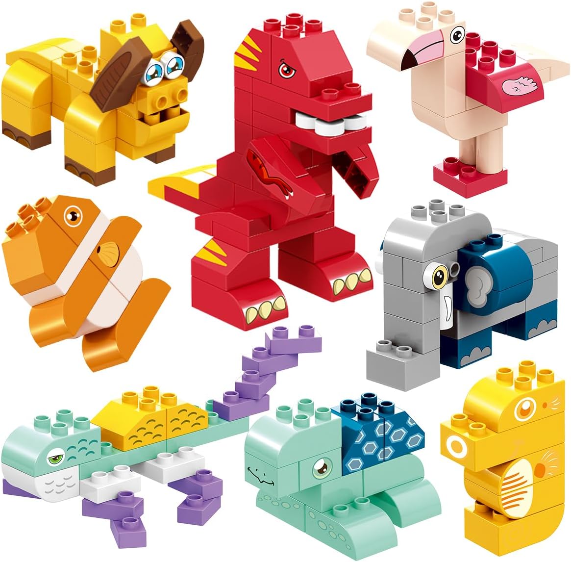 Qizebaby Building Toys for Kids，142PCS Classic Big Building Blocks Set ...