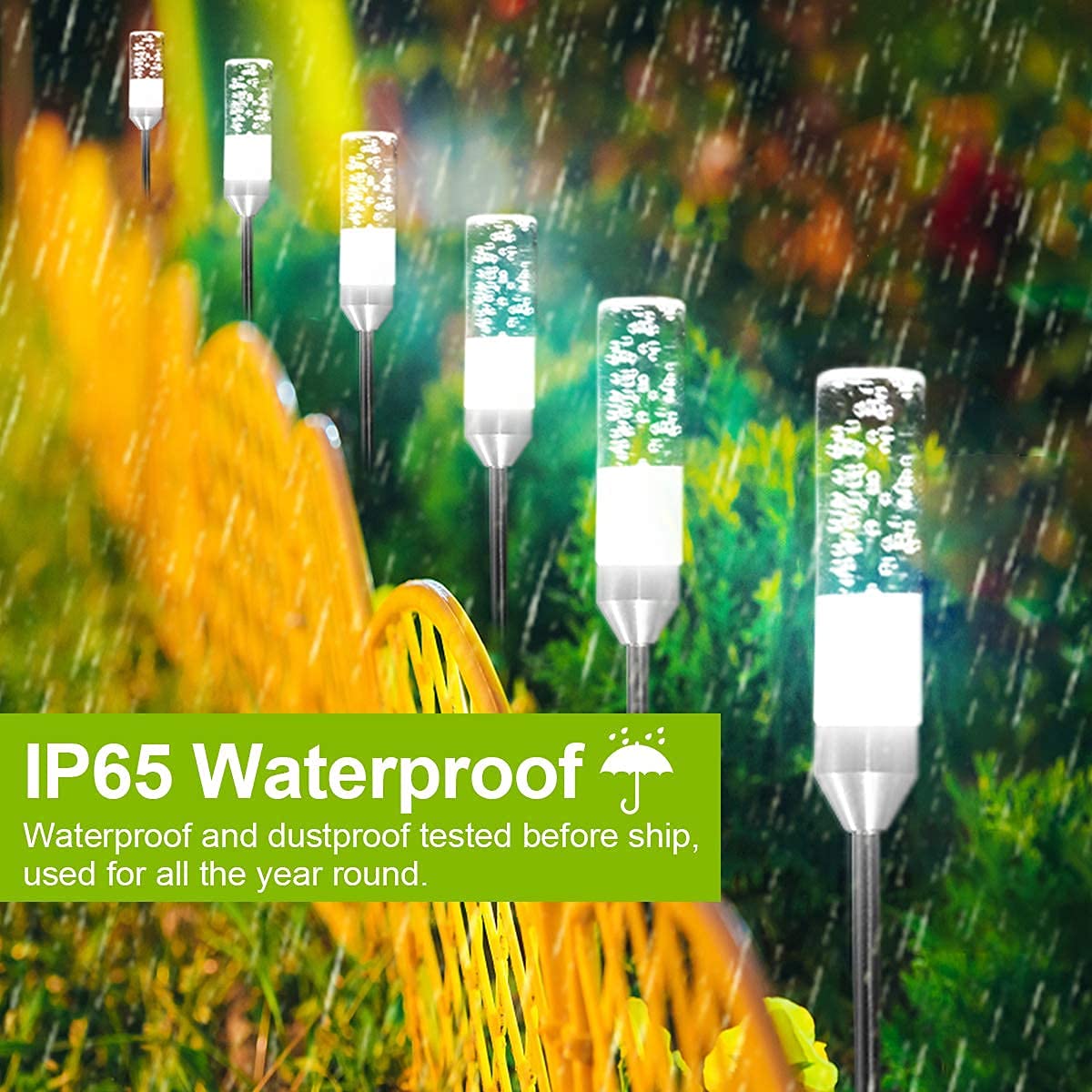 Pathway Lights Outdoor, GreenClick Extendable 6 Pack 570 Lumen Bright ...