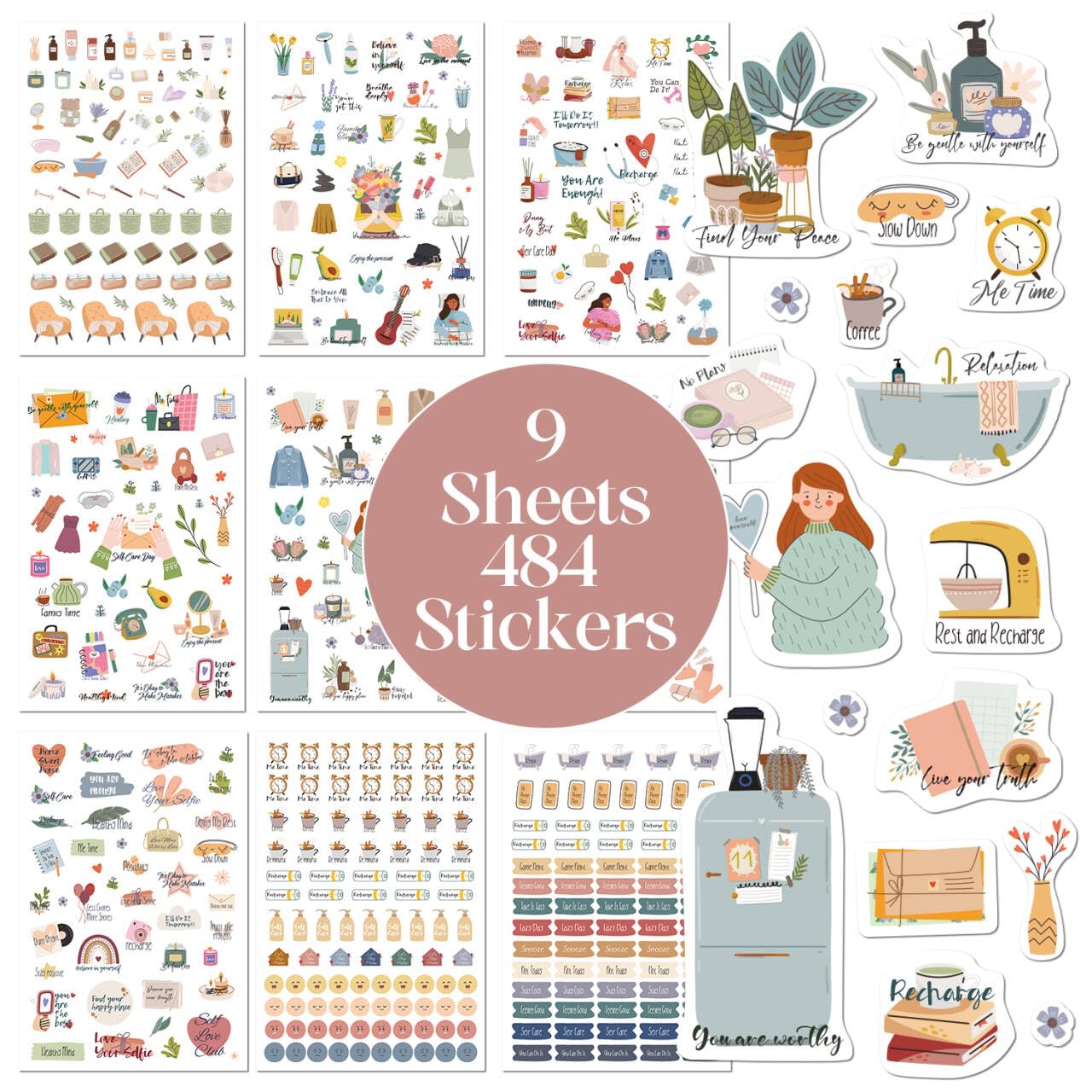 Self Care Stickers: Fun Ways to Boost Your Wellness Routine - Ashley Yeo