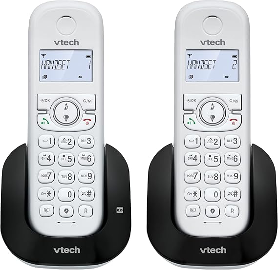 VTech CS1551 Téléphone sans Fil DECT à 2 combinés avec Chargeur ...