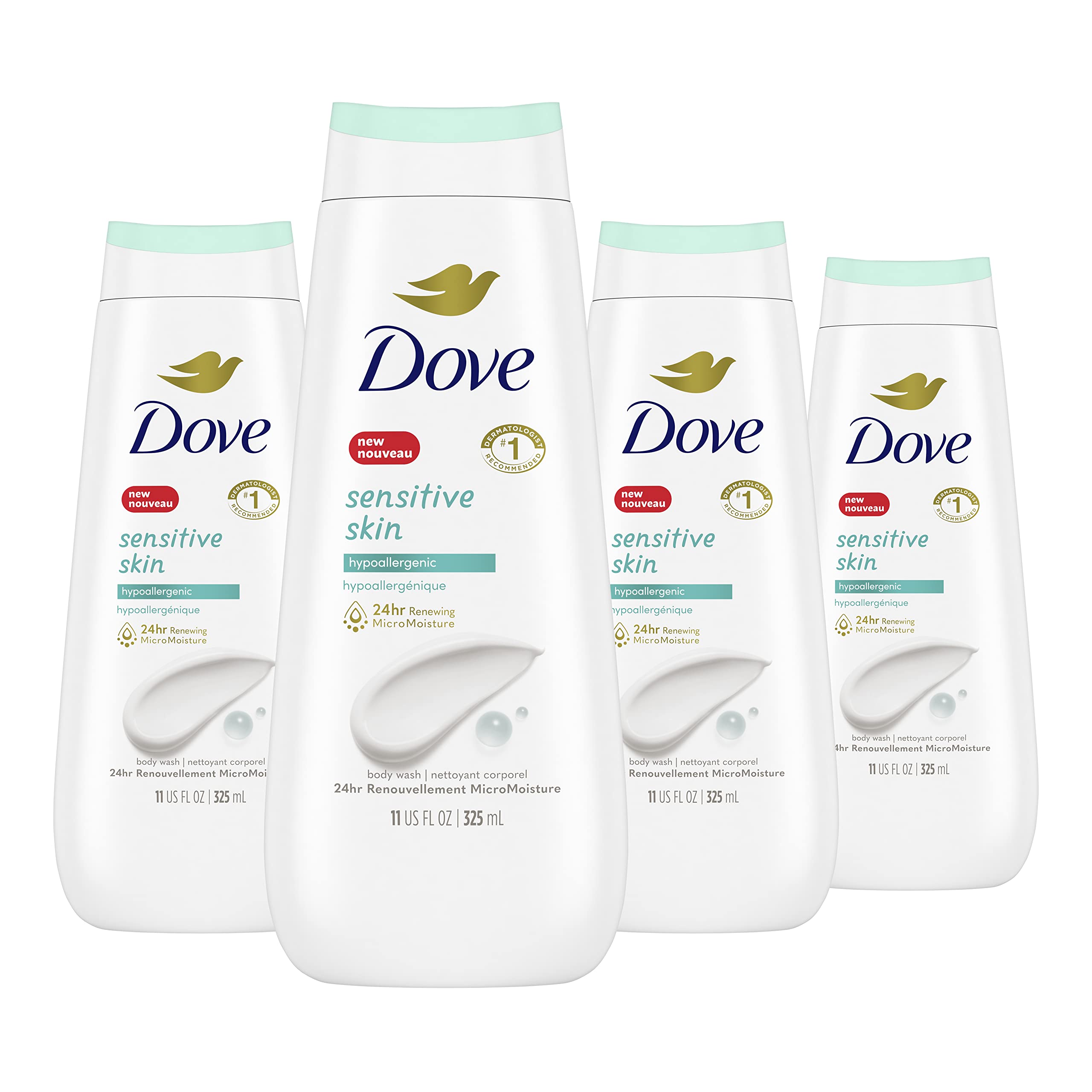 Dove Sensitive Skin Body Wash for renewed, healthy-looking skin ...