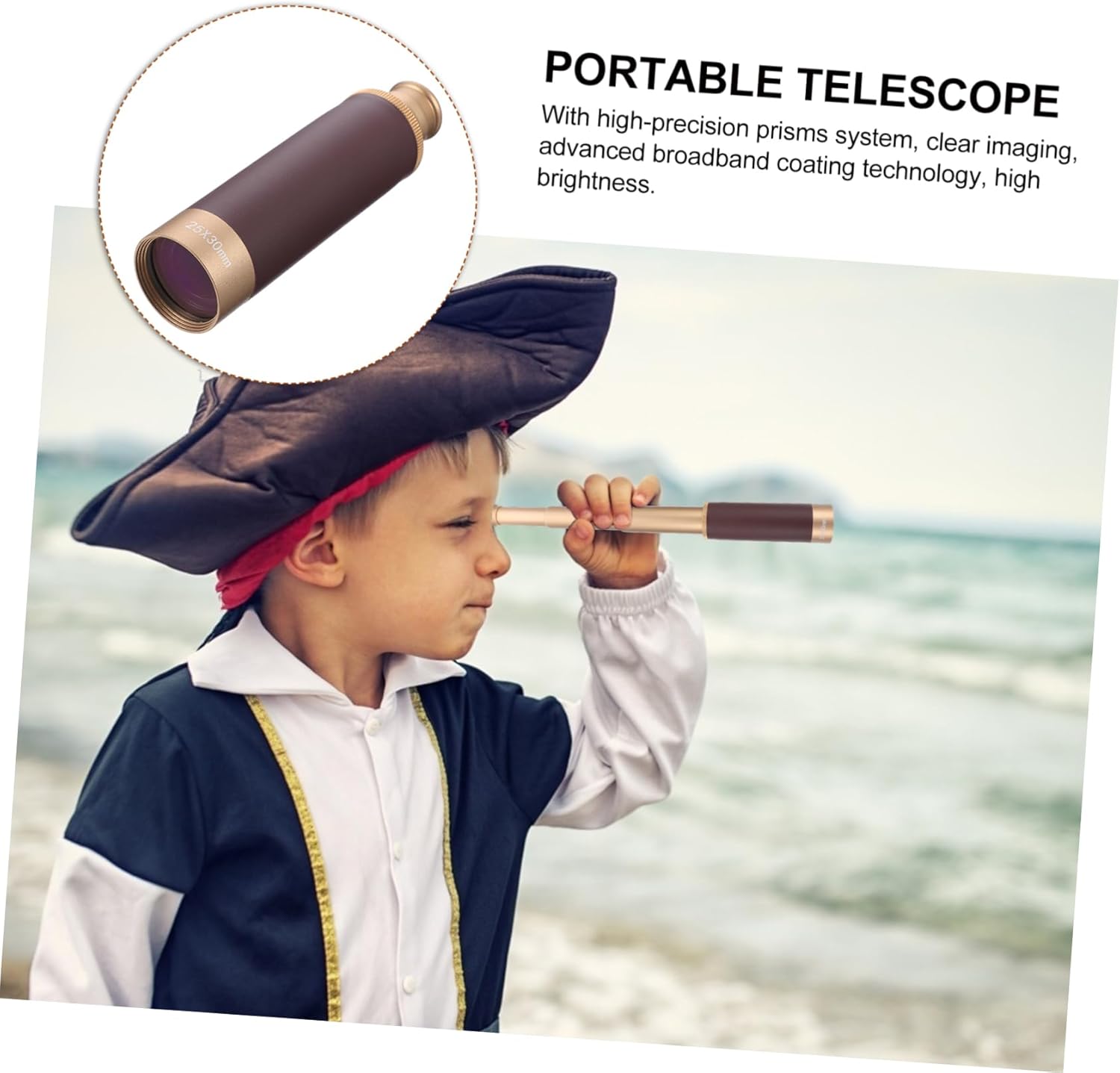 UKCOCO 5 Pcs Spotting Telescope Binoculars Vintage Toys Outdoor ...