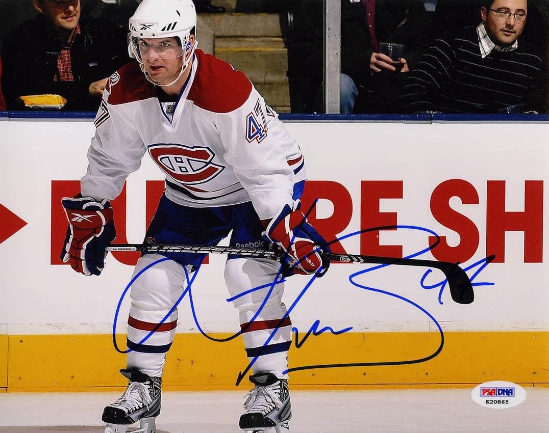 Marc-Andre Bergeron Autographed Photo - 8x10 - PSA/DNA Certified ...