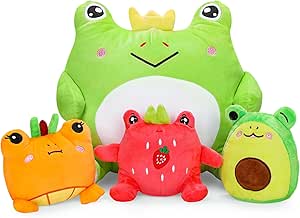 Amazon.com: Frog Stuffed Animal Plush Toys - Cute Frog Plush Mommy with ...