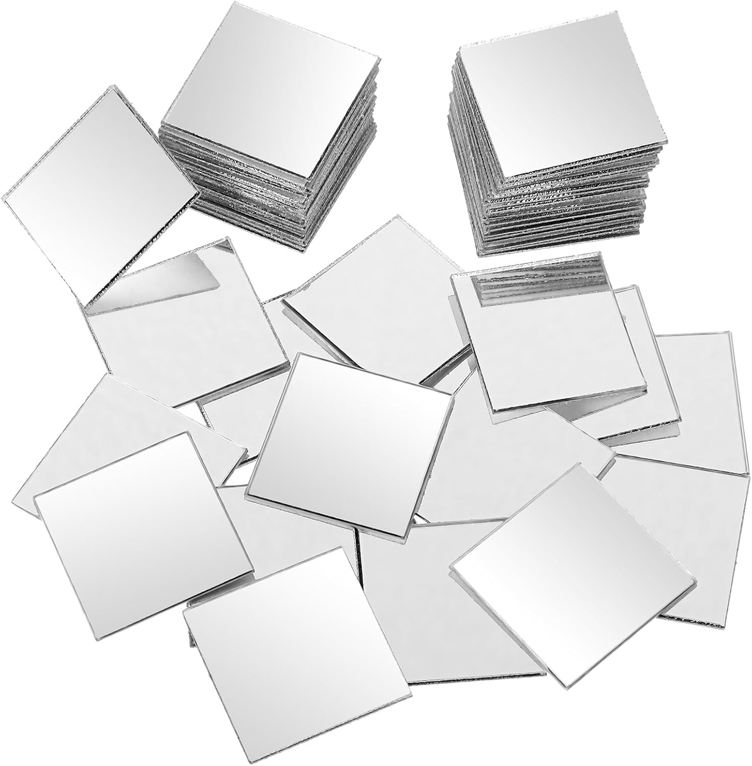Amazon.com: 100Pcs Mini Size Square Mirror 1 Inch Adhesive Small Square ...