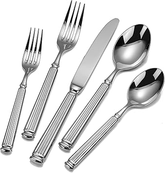 Amazon.com | 40-Piece Heavy Duty Silverware Set for 8, 18/10 Stainless ...