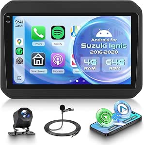 Amazon.com: Orderich 4G+64G Car Radio for Suzuki Ignis 2016-2020 with ...