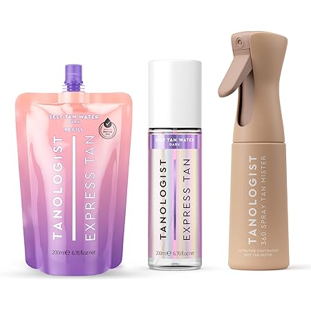 Amazon.com: Tanologist Express Self Tan Water, Medium - Hydrating ...