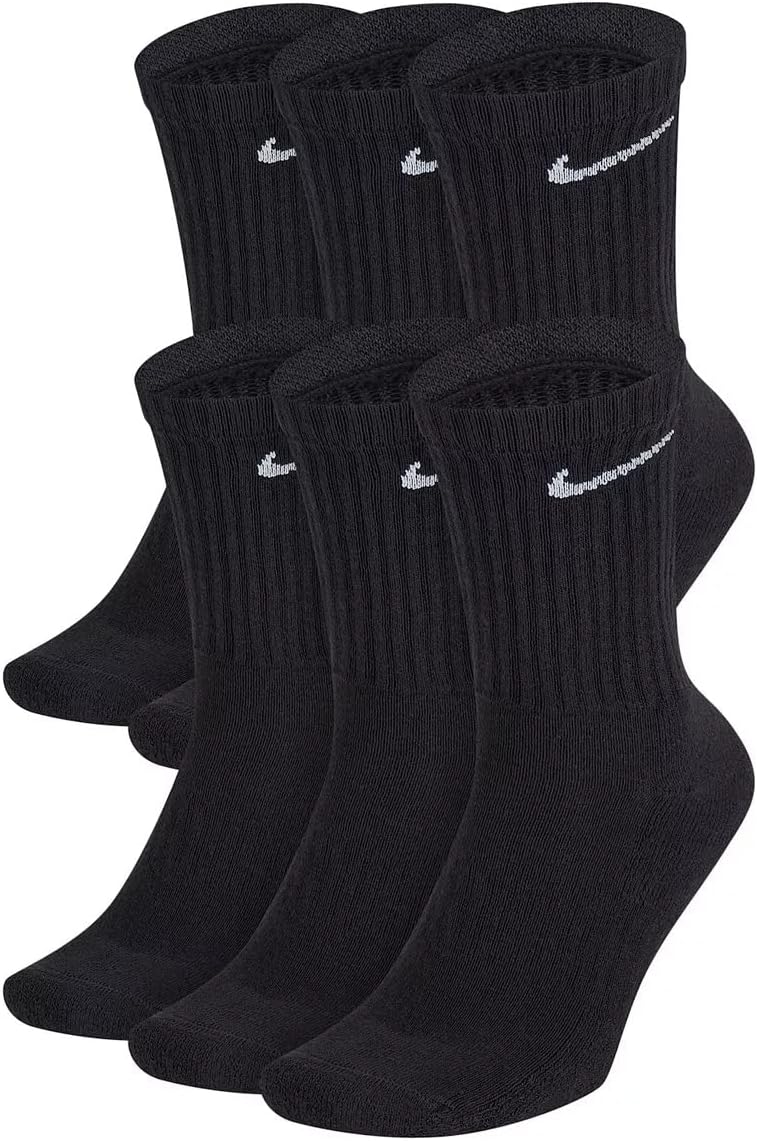 Amazon.com: Nike Kids' Performance Cushioned Crew Training Socks (6 ...