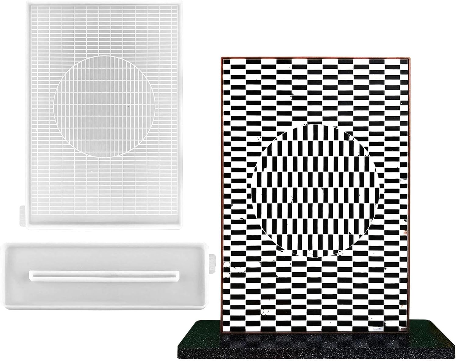 Amazon.com: Uwariloy 3D Vision Trap Resin Mold, Creative Optical Vortex ...