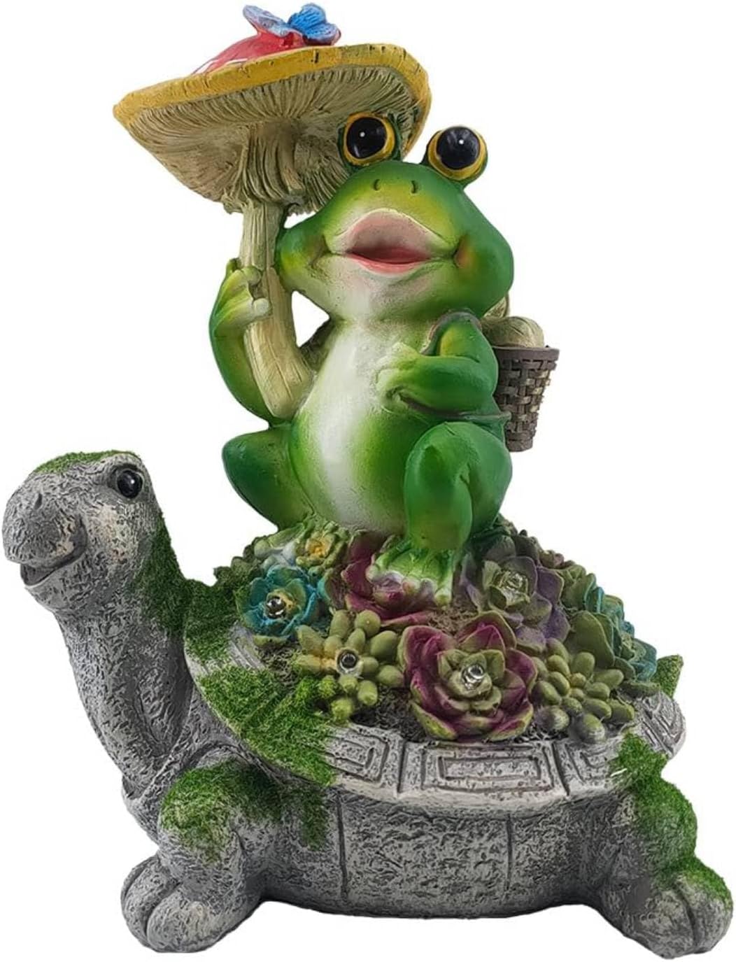 SunStream Garden Statues Outdoor Solar Lights Frog Cute Garden ...