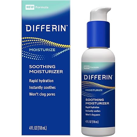 Amazon.com: Differin Face Moisturizer, Soothing Lotion for Face and ...
