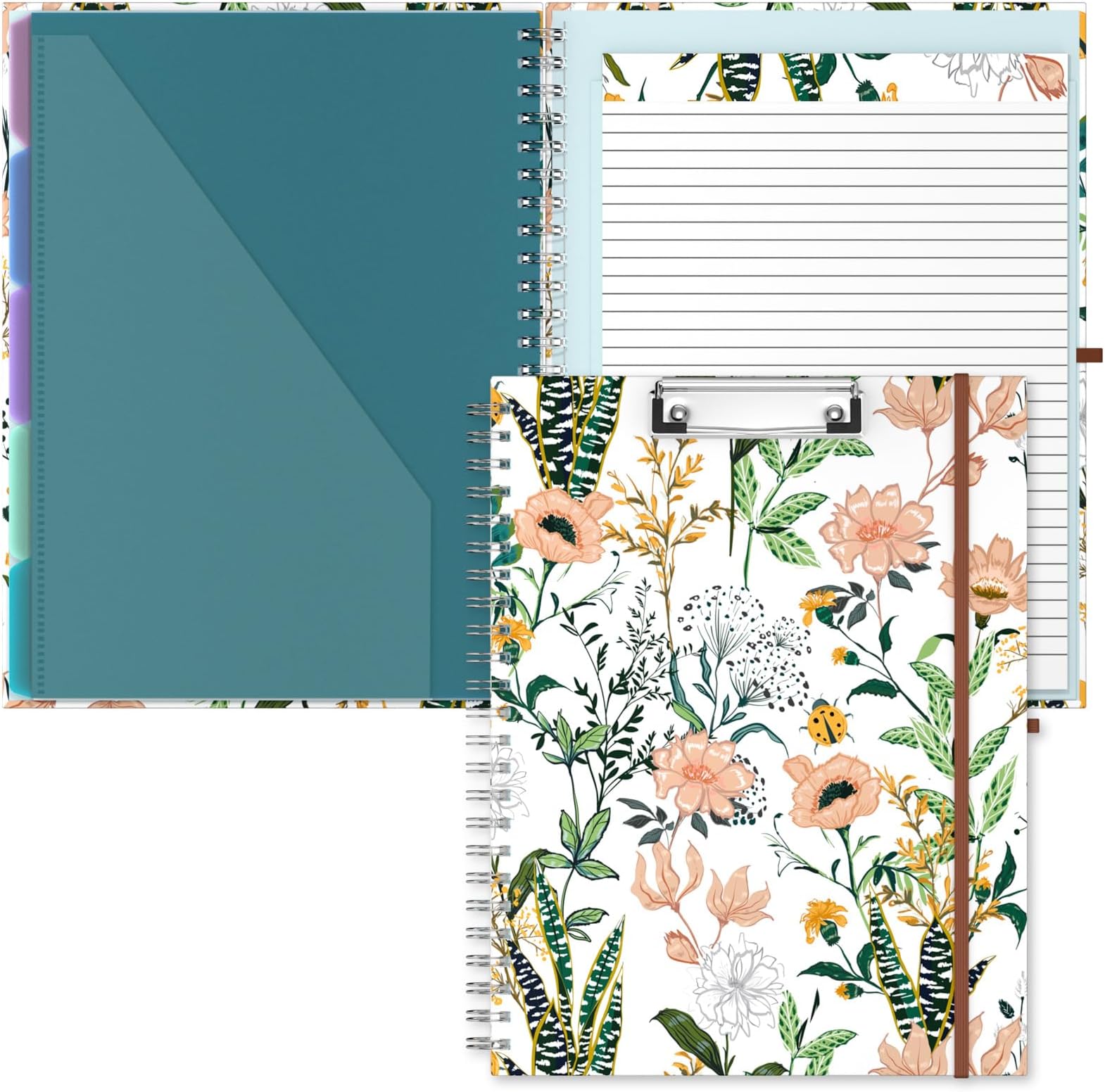 Amazon.com : Hongri Clipboard Folio with Refillable Lined Notepad ...