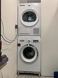 SPARES2GO Universal Appliance Wheels Adjustable Washing Machine Trolley ...