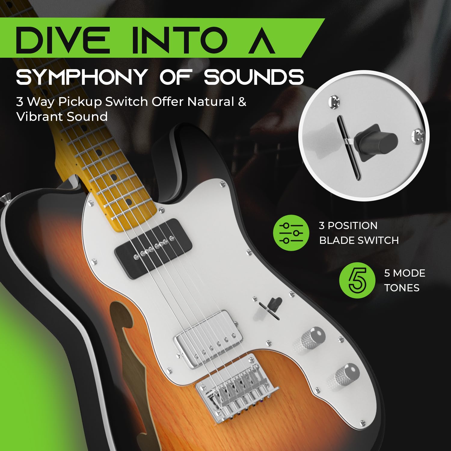 Snapklik.com : GearIT Electric Guitar