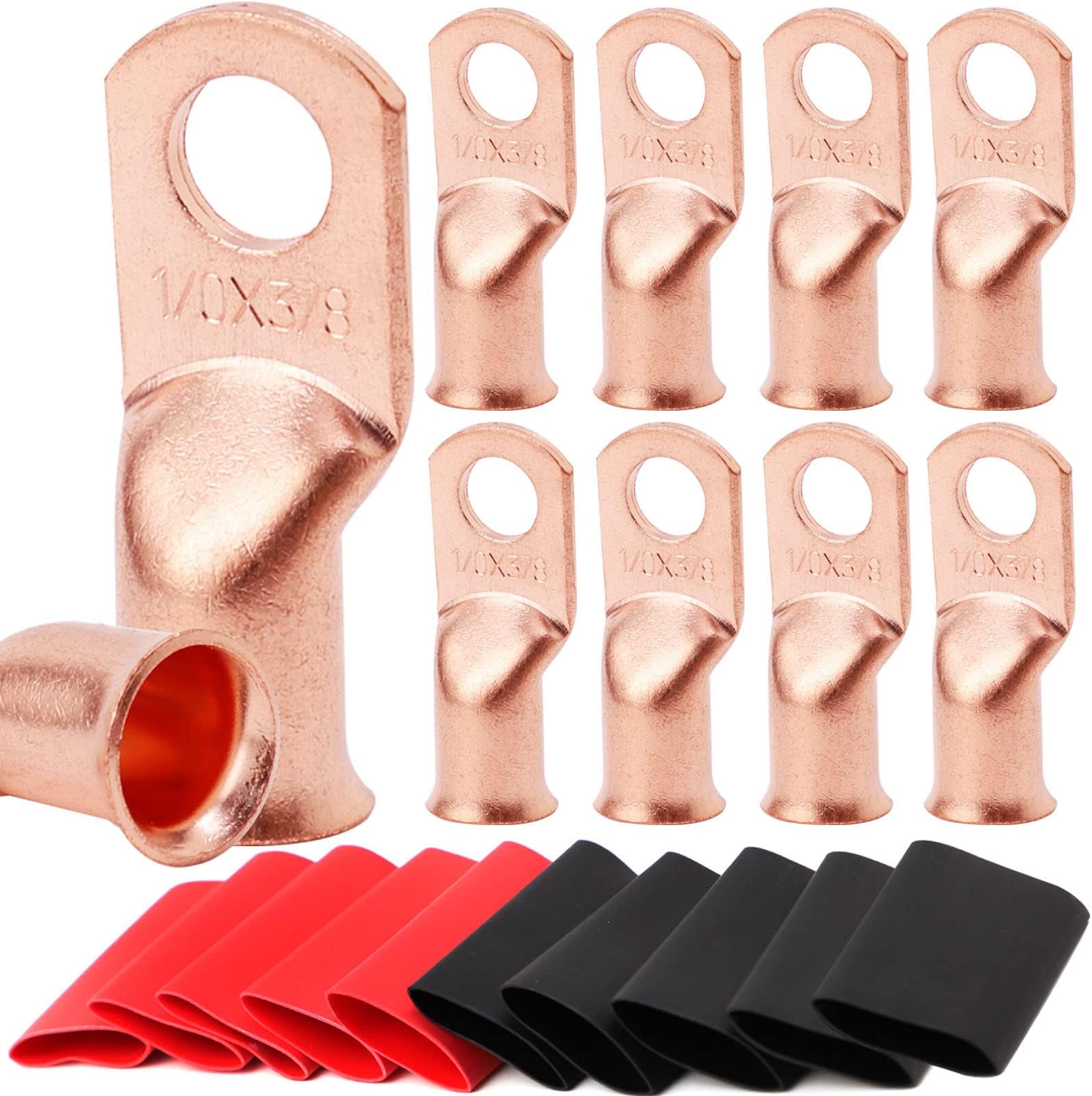 Amazon.com: COROTC Battery Terminals, 0/4/8/10 Gauge AWG Positive ...