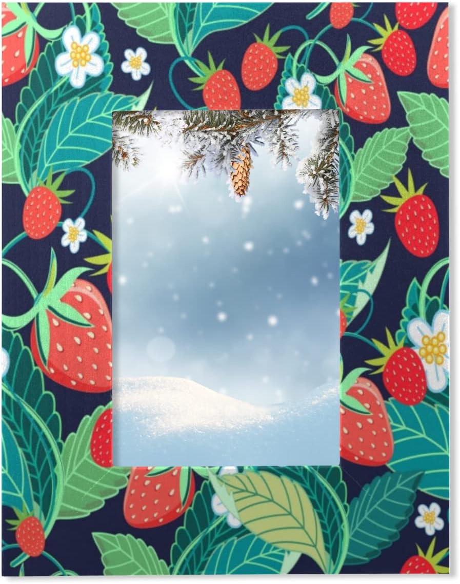 Amazon.com - Strawberries Bright Red 4x6 Picture Frame Strawberries ...