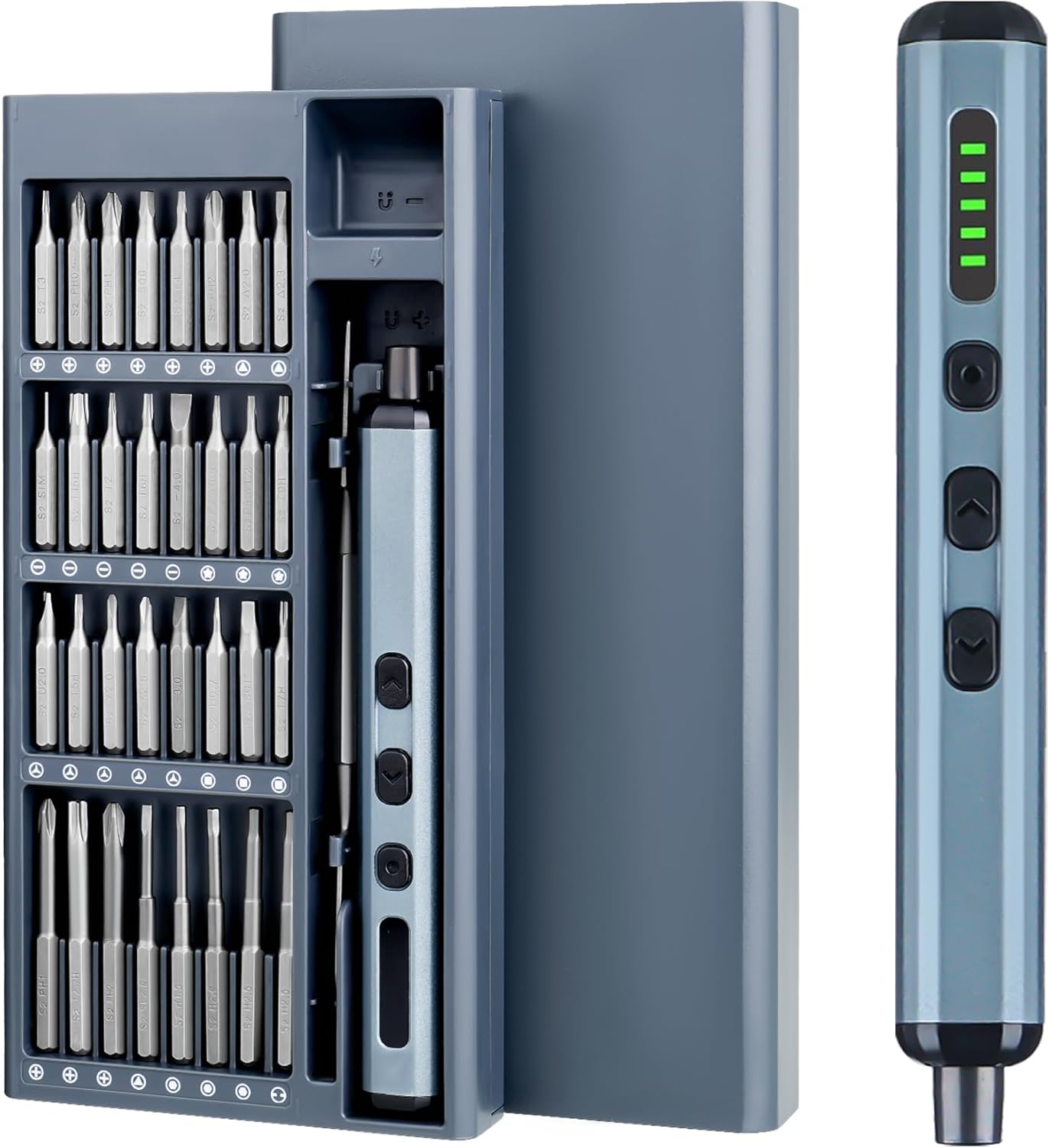 Amazon.com: ESARRVC Mini Electric Screwdriver Set, 68 in 1 Small Power ...