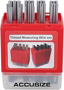 Accusize Industrial Tools U.S. and Metric Thread Measuring Wire Set ...