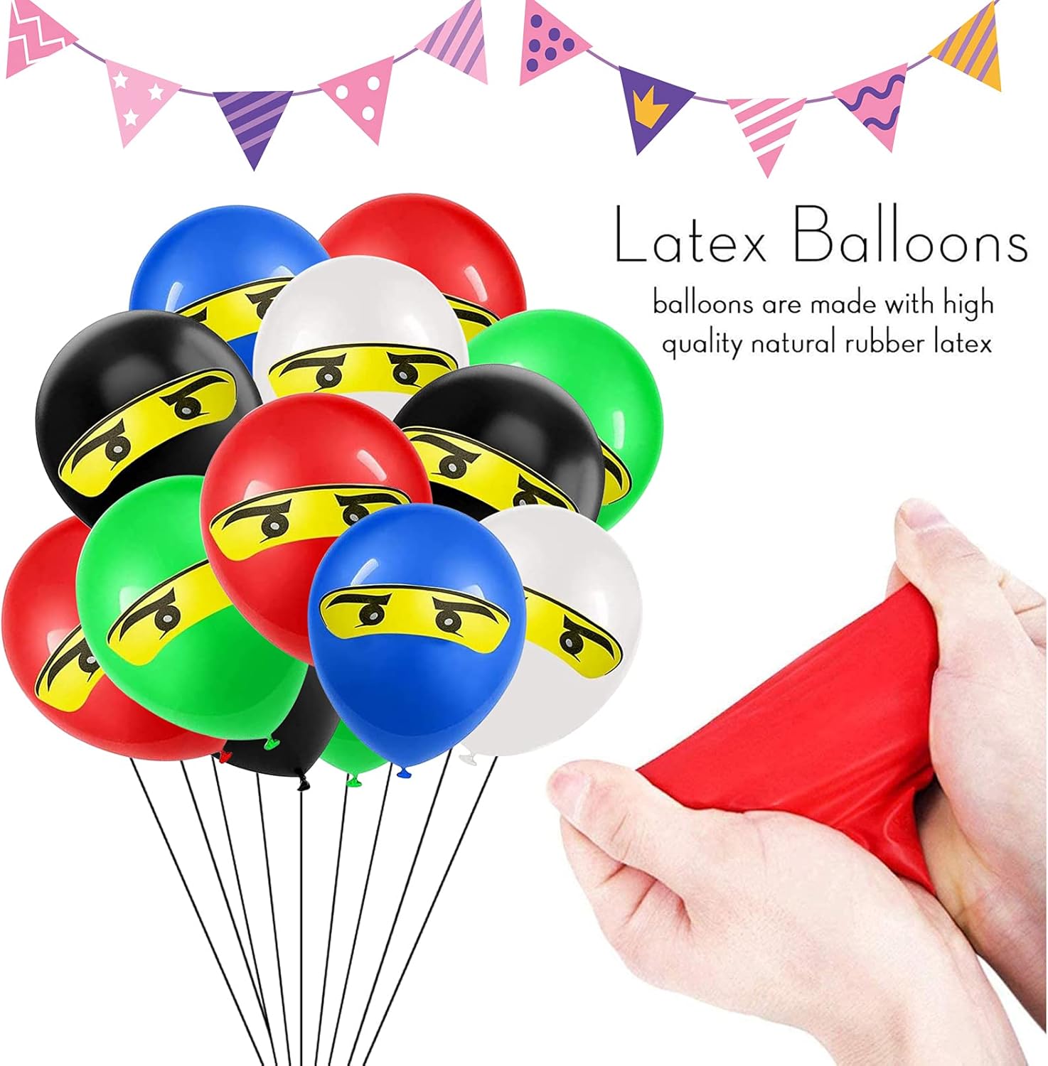 Ninja Balloons, Pack of 50 Ninja Balloons Children’s Birthday ...