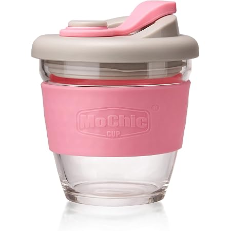 Amazon.com | 8OZ Reusable Coffee Cup with Leak Proof Lid and Non-Slip ...