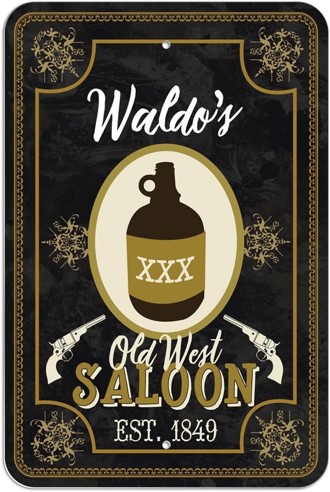 Amazon.com: GRAPHICS & MORE Welcome to Waldo's Old West Saloon - Bar ...