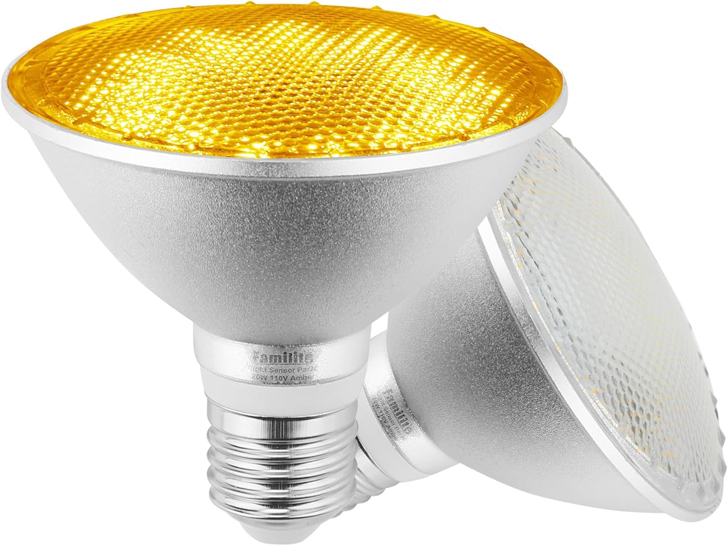 Familite LED Bug Light Bulbs, 1900K Yellow Outdoor PAR30 Flood Lights ...