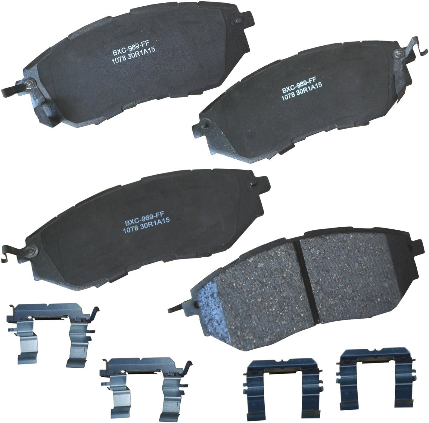 Amazon.com: Bendix Priority1 CFC1808 Ceramic Rear Brake Pads for Subaru ...