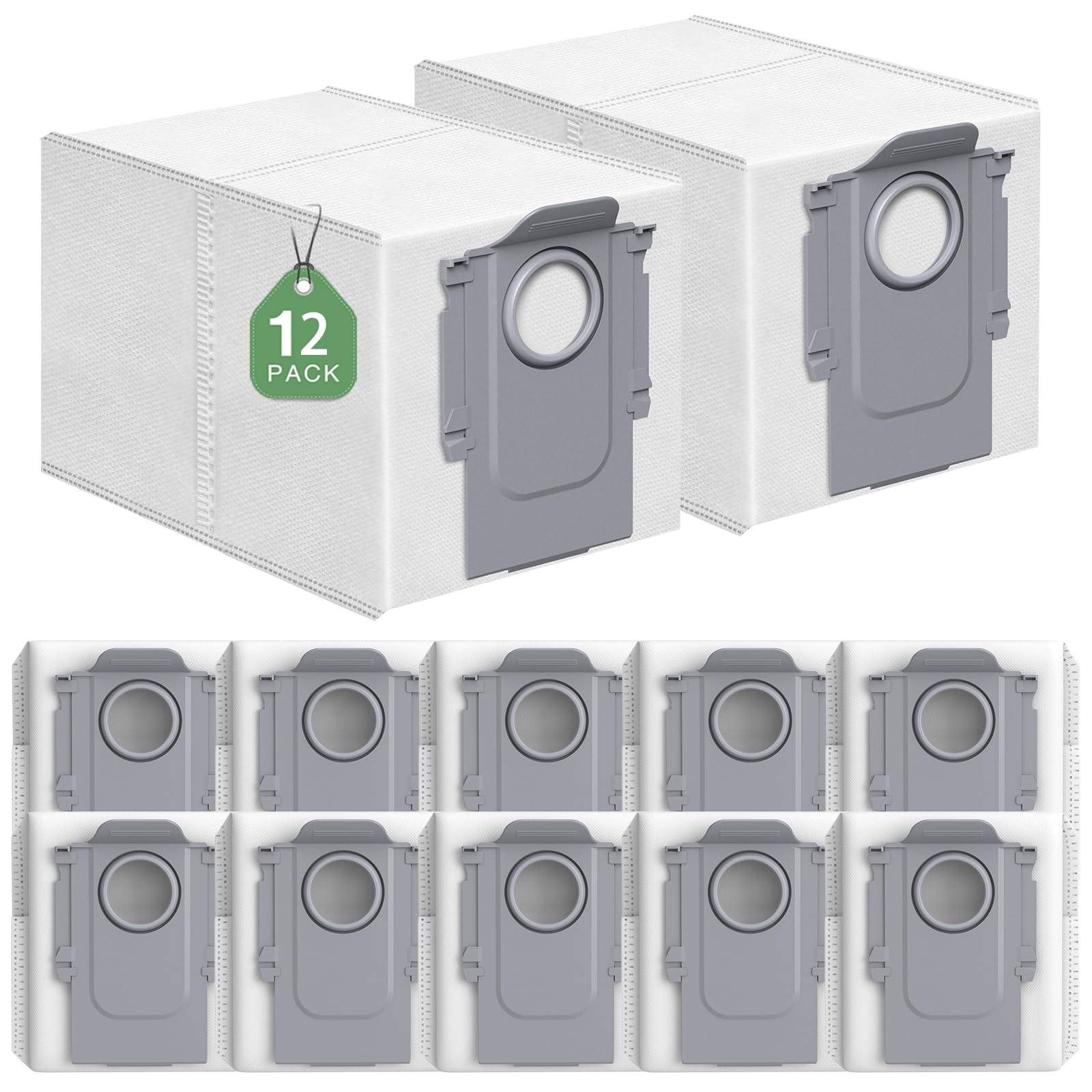 Amazon.com: 12 Pack Dust Bags Compatible with Robo-rock Q Revo/Qrevo ...