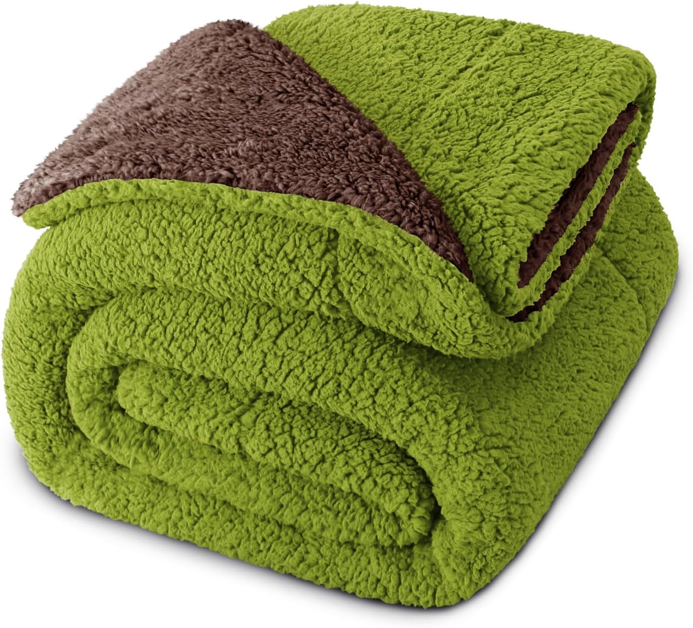 Amazon.com: Exclusivo Mezcla Reversible Sherpa Fleece Throw Blanket for ...