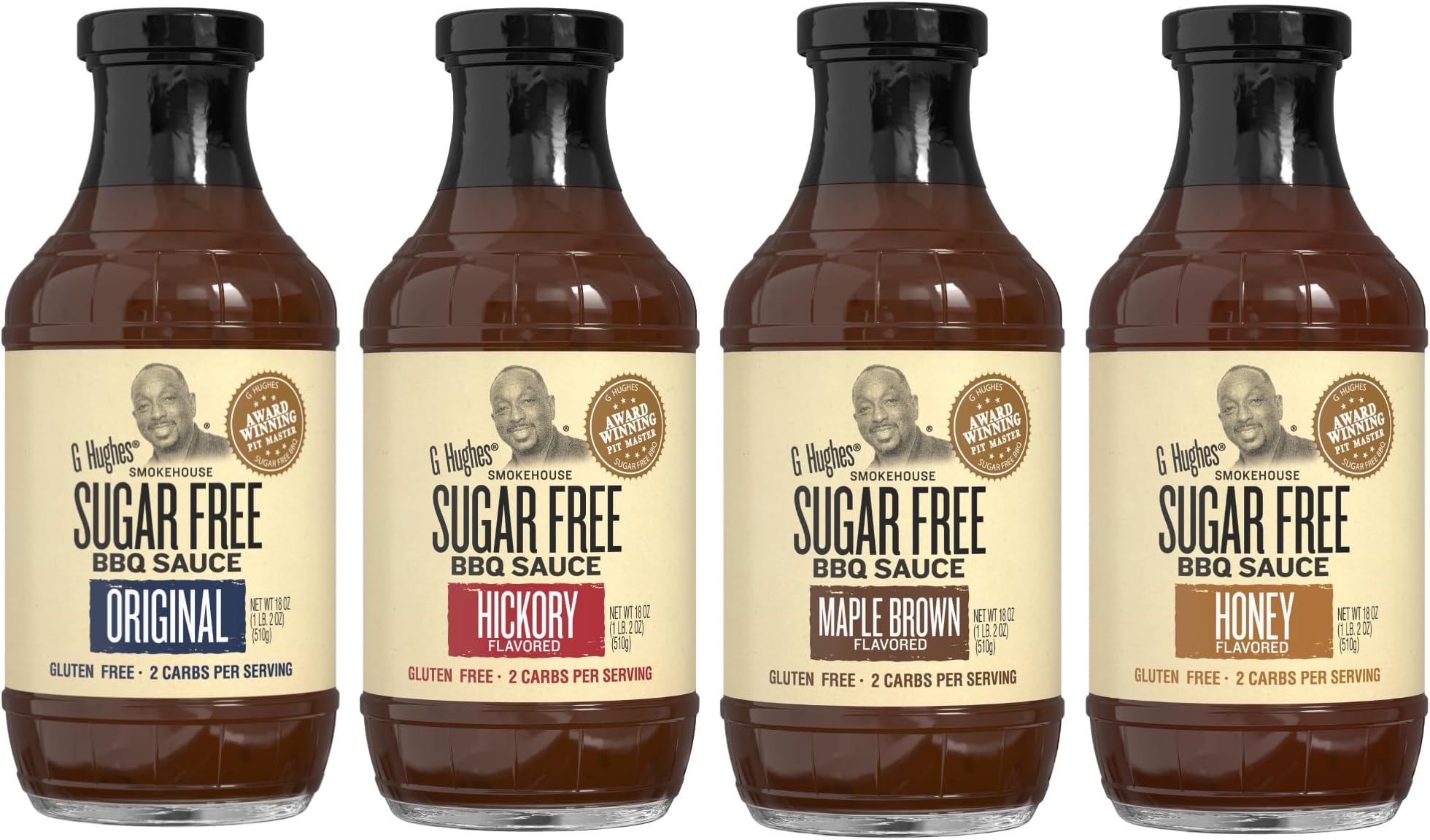 Amazon.com : G Hughes Sugar Free, BBQ Sauce Variety Pack - Original ...