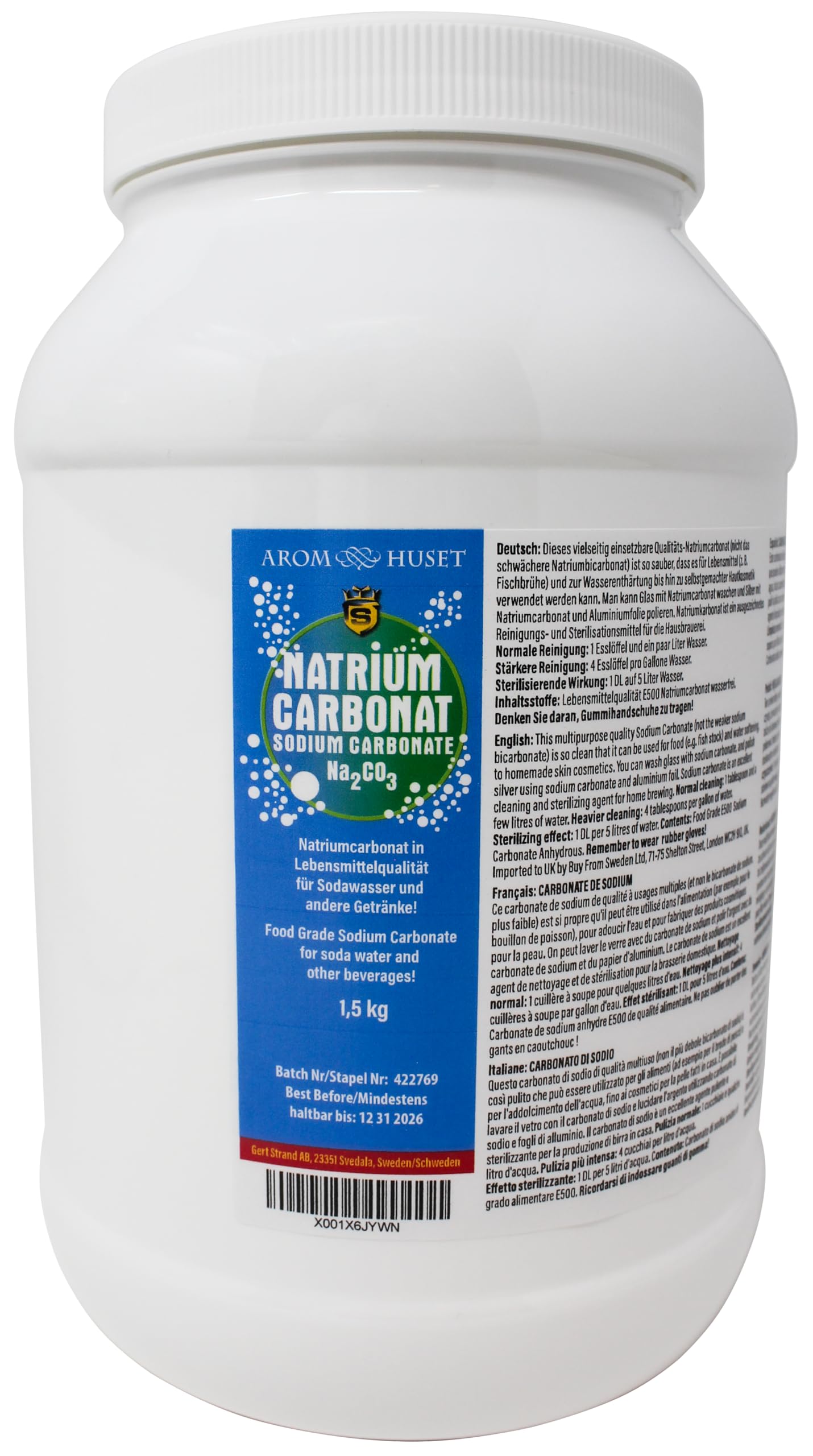 Natriumkarbonat 1500 g Review: Top-Produkt für Heimbrauer? - Brennereihefe