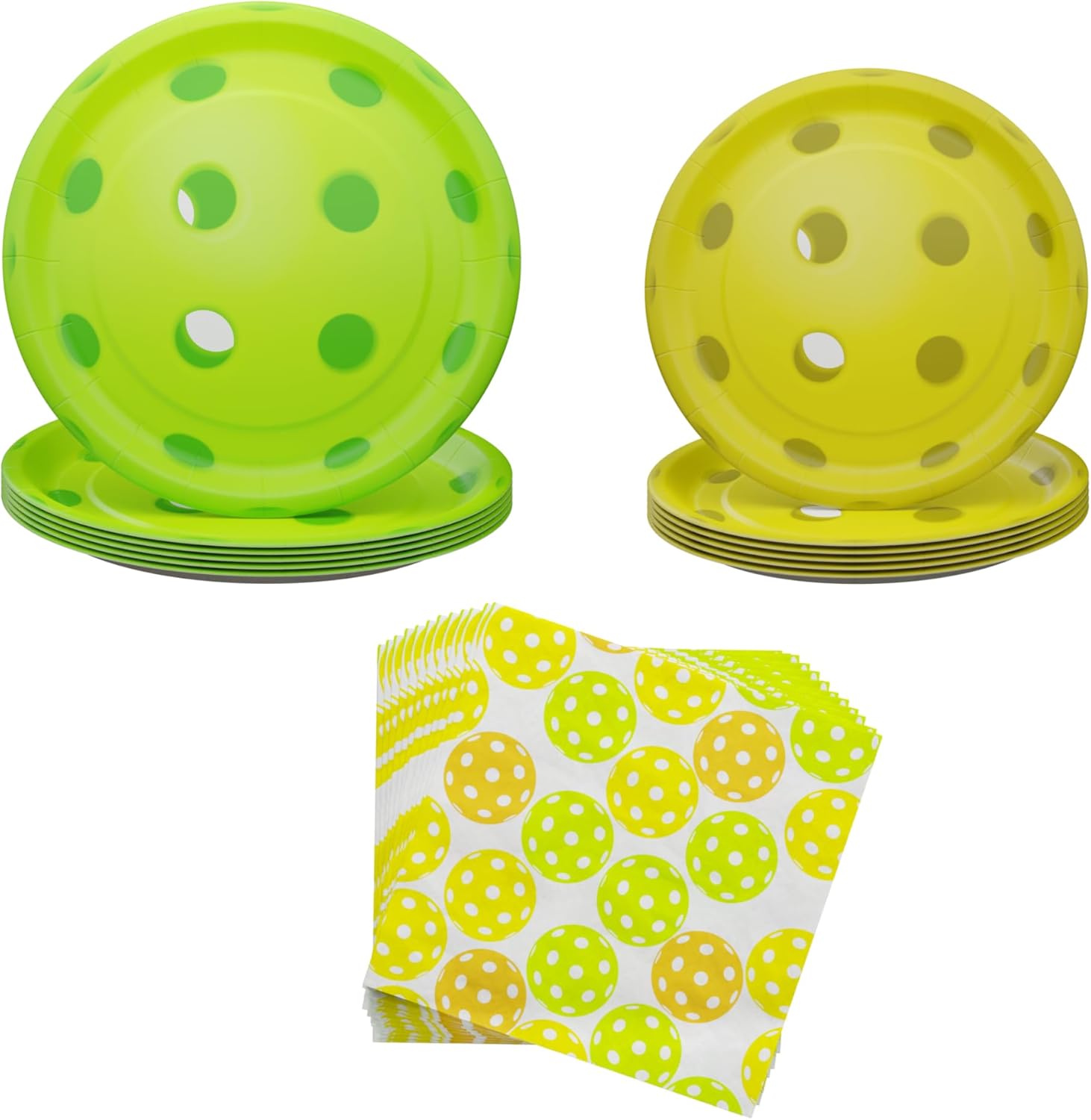 Amazon.com: Blue Orchards Pickleball Party Plates and Napkins (52 ...