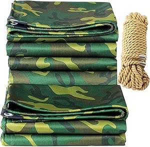 Amazon.co.jp: 万能防水シート 0.45mm屋根 台風 豪雨対策 2m,3m,4m,5m,6m,7m,8m,9m,10m 防水 ベランダ 雨よけ シート 迷彩防水シート 屋根 耐久 ...