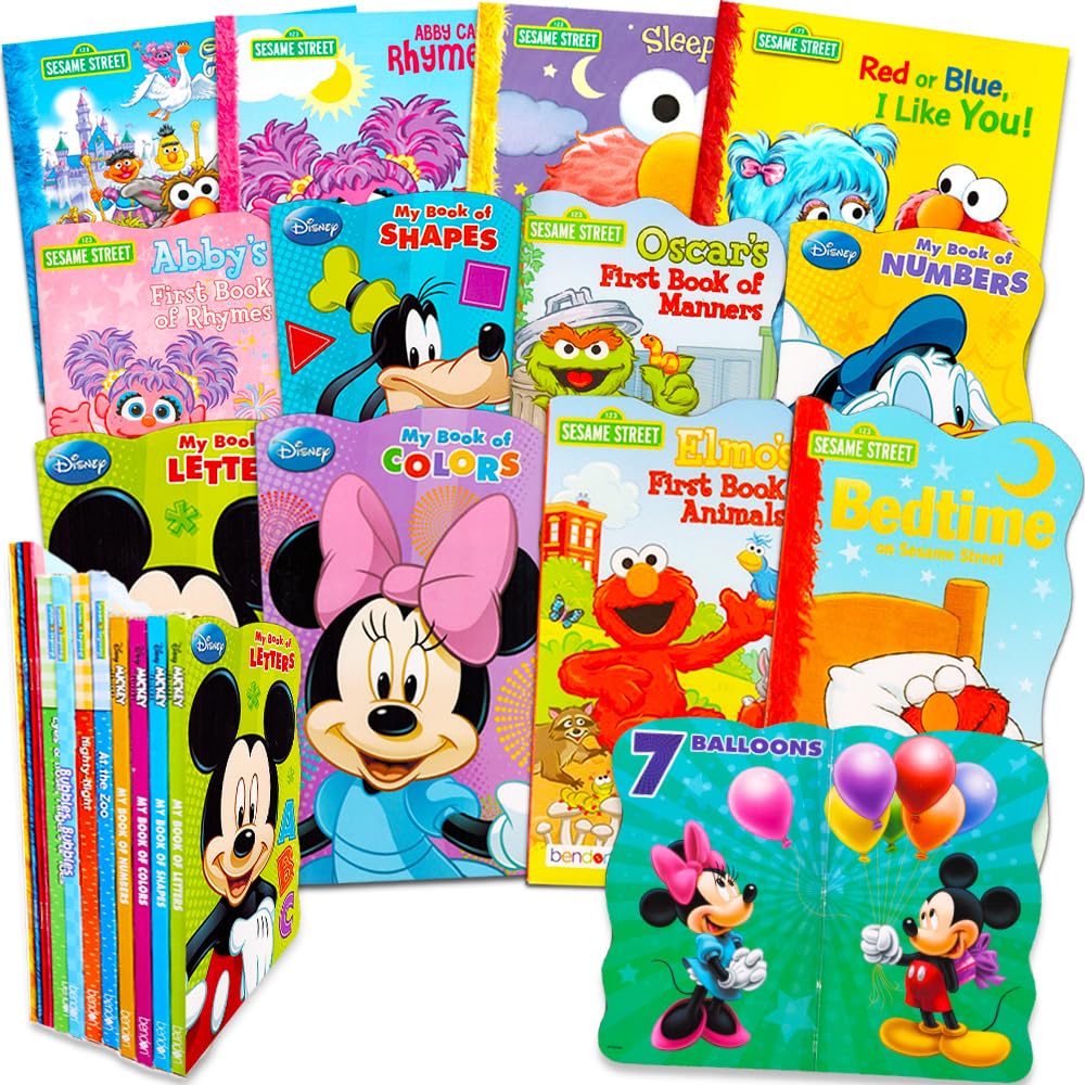 Amazon.com: 12 Mickey Mouse My First Library Board Book Set for ...