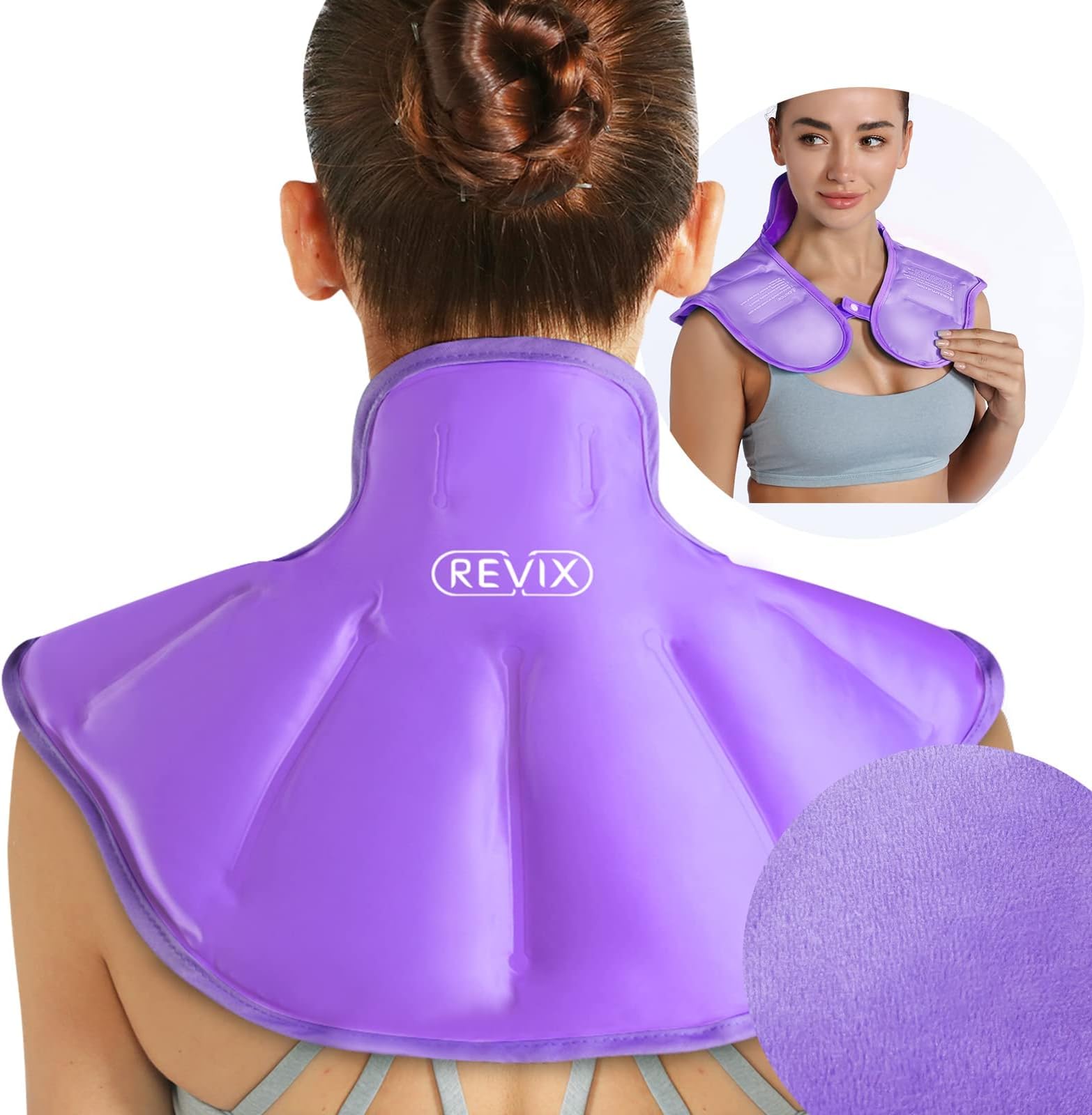 Amazon.com: Neck Ice Pack Wrap, Cold Compress Therapy for Cervical ...