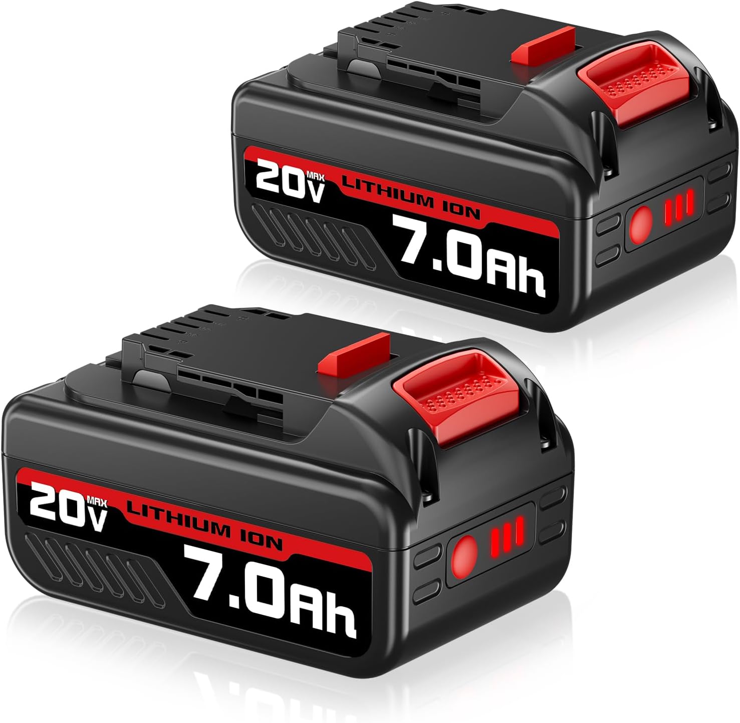 Amazon.com: FERRYBOAT 7.0Ah Replacement for Dewalt 20V Max Battery DCB200 DCB201 DCB203 DCB204 ...