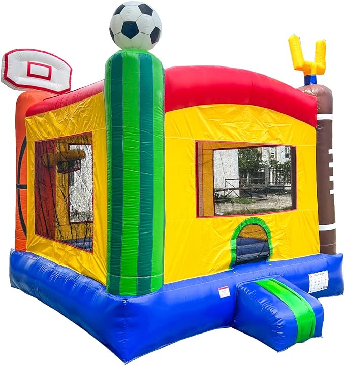 Amazon.com: HeroKiddo Sports Commercial Grade Bounce House for Kids and ...