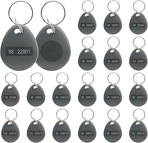 Amazon.com: 50PCS 26 bit Prox Keyfobs Proximity Fob Frequency 125KHZ H ...