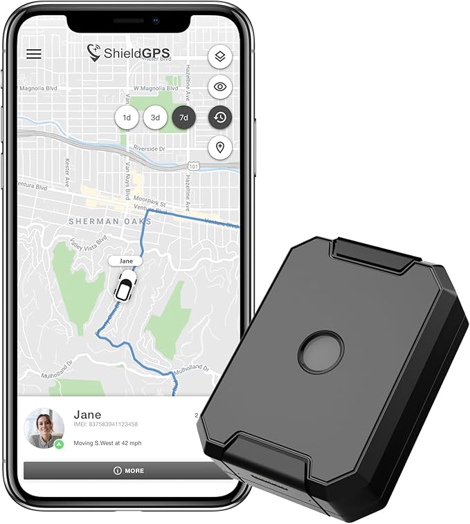 ShieldGPS AT1 - Portable GPS Tracker - Waterproof with strong magnetic ...